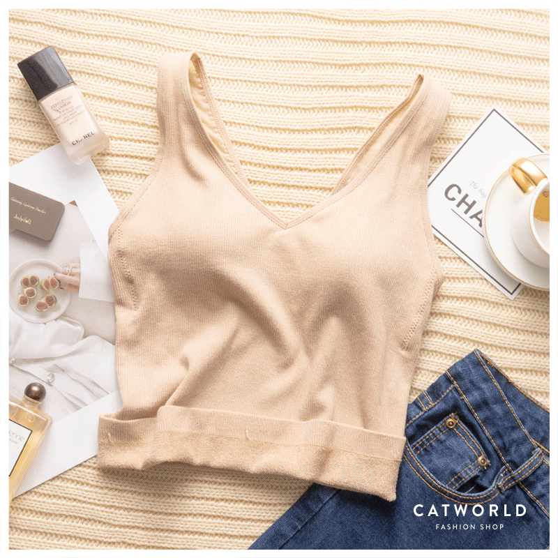 BRA TOP 罩杯背心 - 背心內衣系列推薦-Catworld
